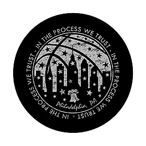 PHI Trust the Process Trusted Philadelphia Basketball Philly PopSockets PopGrip: Swappable Grip for Phones & Tablets
