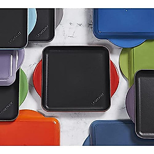 Le Creuset Enamaled Cast Iron Square Griddle, 9.5", Oyster