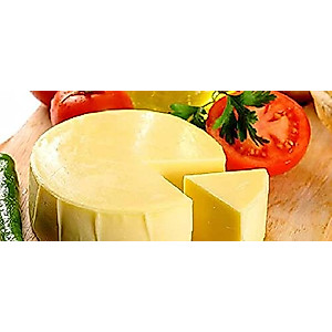 Al Amin Foods Atlanta Kashaval Cheese Sheep's Milk Cheese Aprox. N.W 1.75 LB 1 Wheel, White
