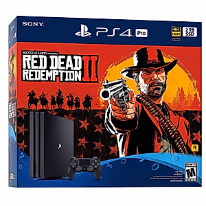 Playstation 4 Pro 2TB SSD Console with Red Dead Redemption 2 Bundle, 4K HDR, Playstation Pro Enhanced with Fast Solid State Drive (Renewed)