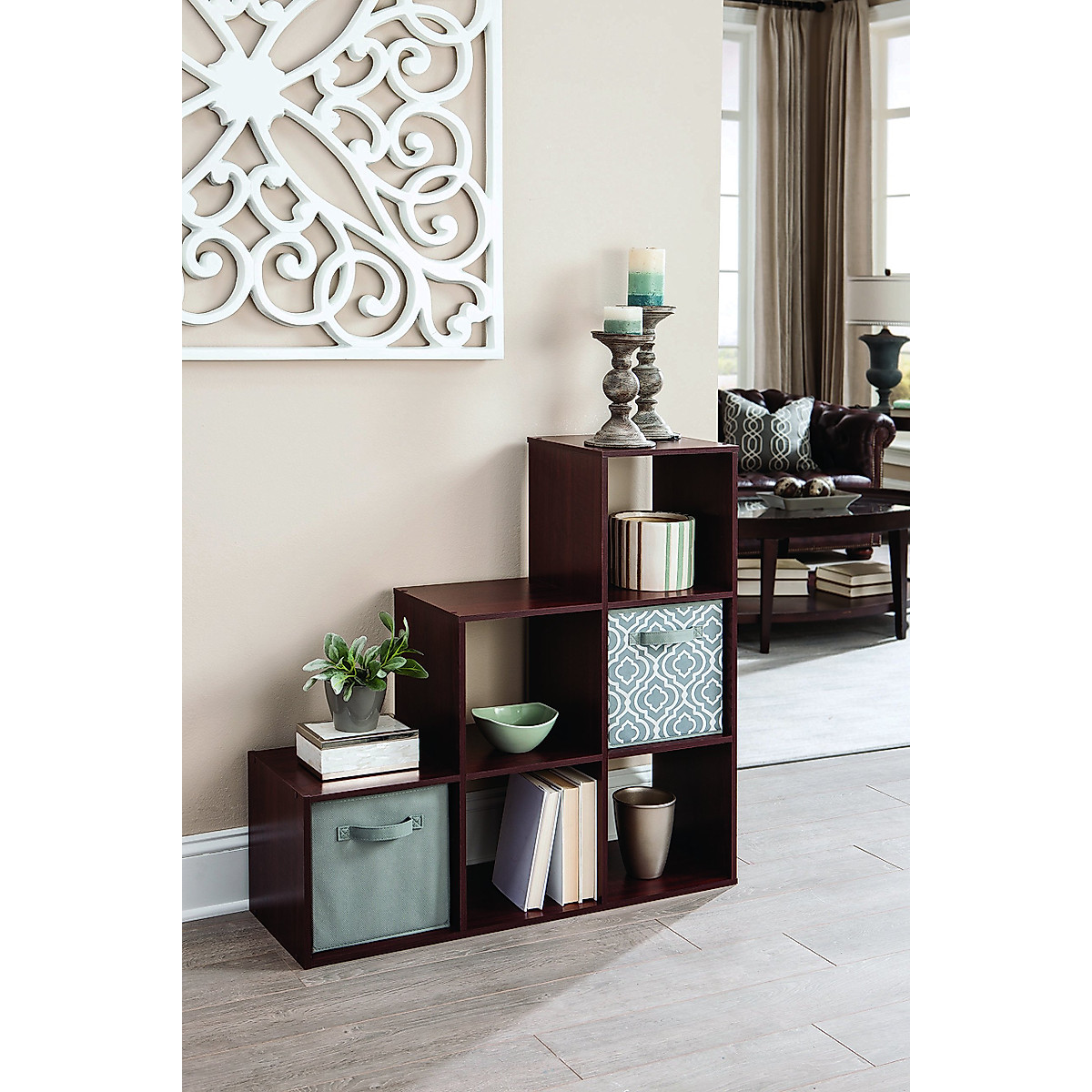 ClosetMaid 1842 Cubeicals Fabric Drawer, Iron Gate Gray Print