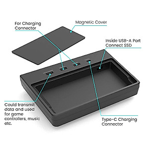 TAPTES USB Hub 5 in 1 Ports for Tesla Model 3 Before June 2020(Not Fit for Model Y),Dashcam & Sentry Mode Viewer USB Hub dongle USB (Not Fit for Tesla Model 3 Produced After June 2020)