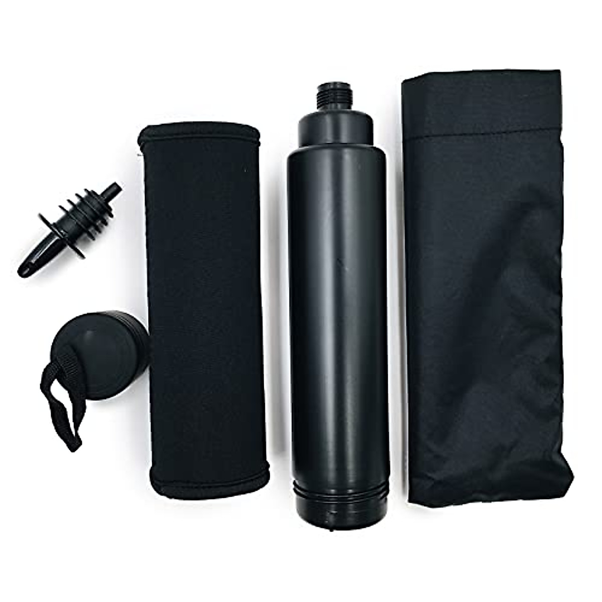 Premium Hidden Flask Set - Sneak A Drink Anywhere You Want - Pourer Included (Umbrella)
