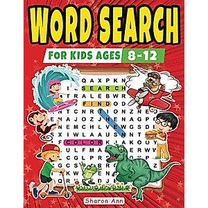 Word Search for Kids Ages 8-12: 100 Word Search Puzzles, Search and Find then Color the Illustration