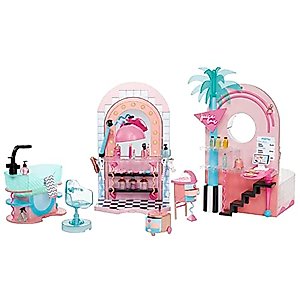 L.O.L. Surprise! Shine On Salon & Spa 5-N-1 Playset with 65+ Surprises- Working Waterfall, Light-Up Mirror, Full 360 Play and Accessories, Holiday Toy, Great Gift for Kids Girls Boys Ages 4 5 6+ Years Old