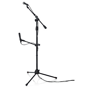 Gator Frameworks Adjustable Clamp-On Angled Mini Interlocking Design 9 Inch Boom Arm (GFW-MIC-CLMPBM9)