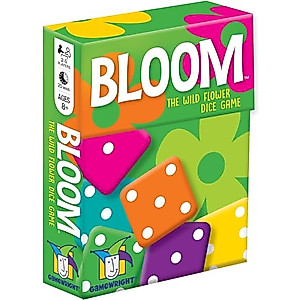 Gamewright - Bloom - The Colorful Wild Flower Roll and Write Dice Game, 5"