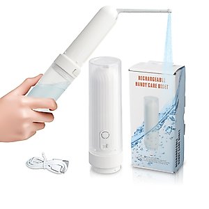 Portable Bidet for Travel, High Pressure USB Rechargeable Handheld Bidet with 3 Spray Modes, Electric Water Sprayer Toilet for Men and Women, Personal Hygiene and Postpartum Care 180ML White