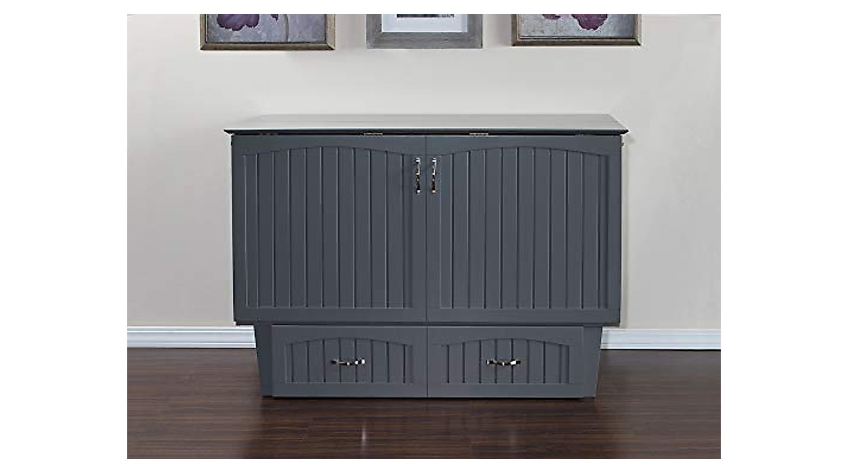 AFI Nantucket Queen Murphy Bed Chest with USB Charging