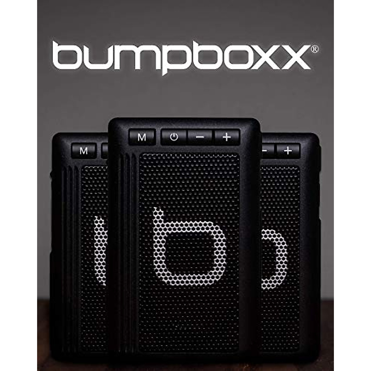 Bumpboxx Wireless Bluetooth Speaker | Black | Retro Pager Beeper | Outdoor Portable Bluetooth Speaker | MP3 Player | FM Radio | LED Flashlight | Waterproof Speaker | Weighs 3.2oz
