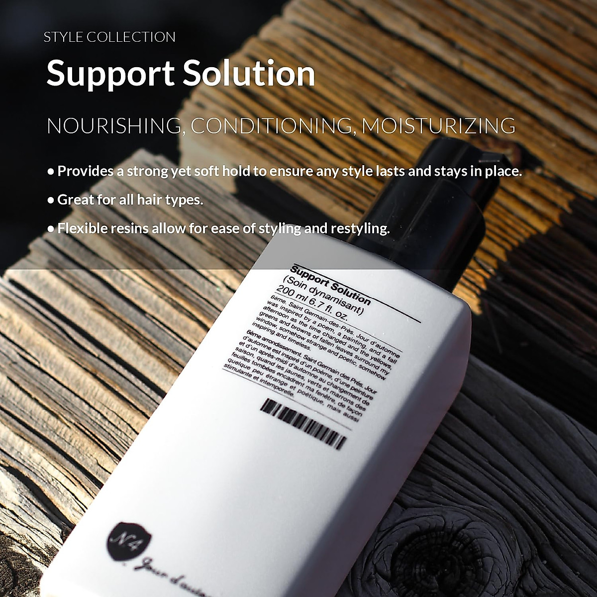 Number 4 Hair Gel for Men and Women, Hair Styling Products, Support Solution Priming Gel, 6.7 oz