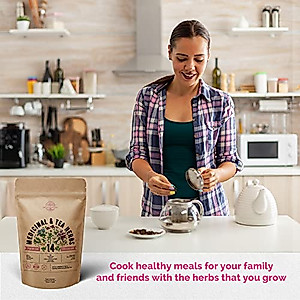 14 Medicinal & Tea Herb Seeds Variety Pack for Planting Indoor & Outdoors. 3500+ Non-GMO Heirloom Herbal Garden Seeds: Anise, Borage, Cilantro, Chamomile, Echinacea, Rosemary, Lavender Seeds & More