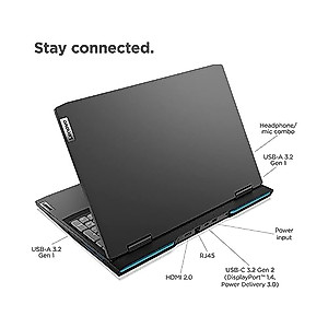 LENOVO 2023 IdeaPad Gaming 3 15.6" FHD IPS 120Hz Premium Gaming Laptop, AMD 8-Core Ryzen 7 7735HS, 64GB RAM, 512GB PCIe SSD, NVIDIA GeForce RTX 4050, White Backlit, Windows 11 Home + HDMI Cable