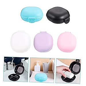 Cabilock 15 pcs Color Outdoor Hiking Keeper Containers Gym Random Portable Soap Under Rack Saver Tray Home Sealed for Lid Savers Camping Dish Foaming Storage Ornament Bathroom Cover Travel
