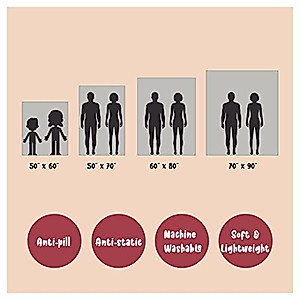 Ambesonne Groovy Throw Blanket, Old Style Hippie Van Dripping Rainbow Paint Mid 60s Youth Revolution Movement Theme, Flannel Fleece Accent Piece Soft Couch Cover for Adults, 70" x 90", Magenta