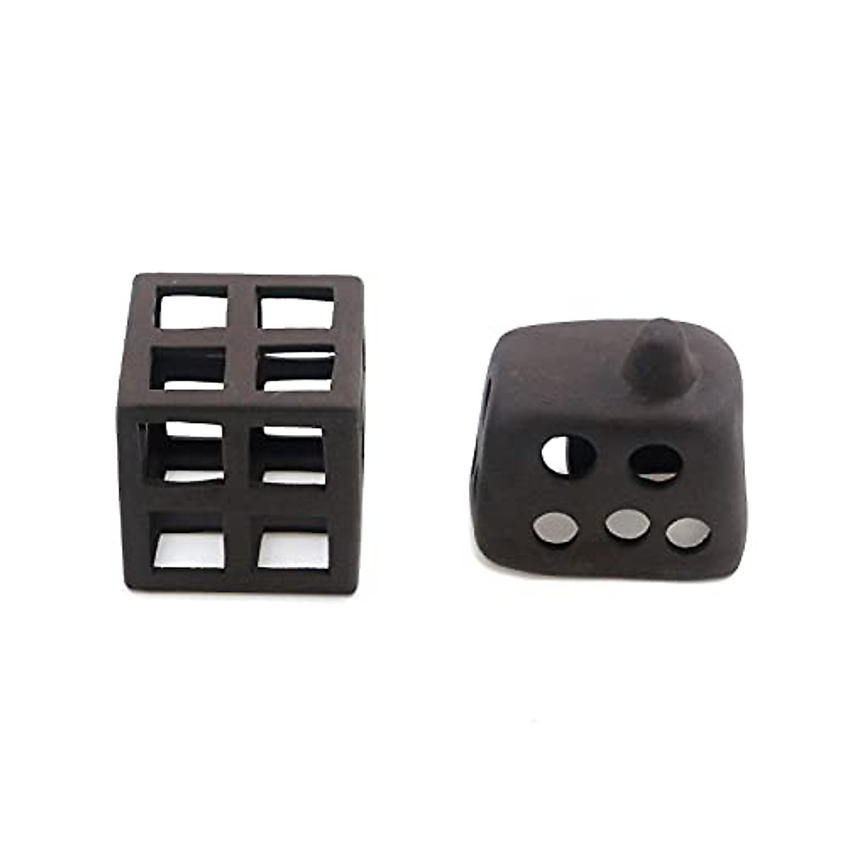 MY MIRONEY 8Pcs Ceramic Shelters Aquarium Ceramic Rock Cave Shelter Shrimp Betta Lizards Hideaway Breeding Cave Cubic Hideout Fish Tank Decor Ornament