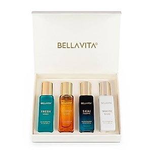 Unisex Cologne Set | Includes: Honey Oud, Skai, Fresh, White Oud | Perfect Luxury Fragrance Gift for Him & Her | Perfume for Women & Men | 4 * 20ML ((4x0.68 fl. oz.)
