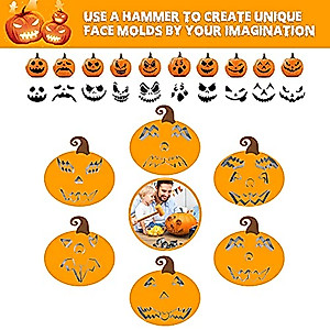 Pumpkin-Carving-Kit,Halloween-Decorations-Pumpkin-Carving-Tools with Stencils for Kids Adults Family DIY,11PCS Heavy Duty Stainless Steel Pumpkin Carving Set Carver Tool Outdoor Gifts for Halloween