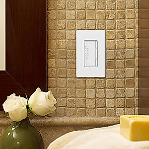 Lutron Maestro In-Wall Digital Timer, 5A Light/3A Fan, Single-Pole, MA-T51-GR, Gray