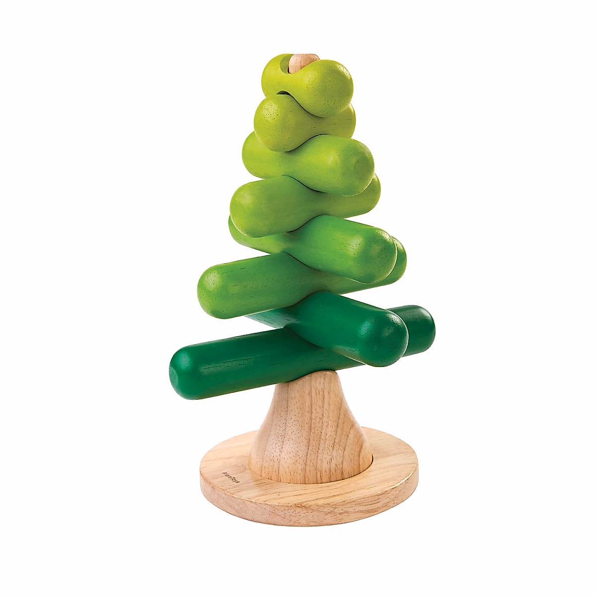 PlanToys Stacking Toys Tree Set - Chemical-Free Toddler Toys Featuring 9 Wooden Pieces