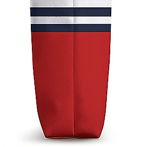 1950s Vintage Red White and Navy Blue Retro Stripe Tote Bag