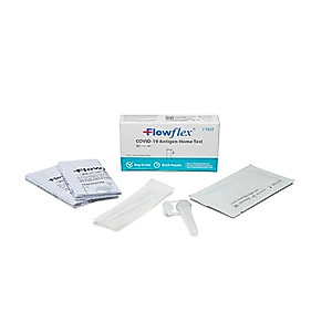 Flowflex COVID-19 Antigen Home Test kit, 1 Pack, 1 Tests Total. FDA EUA Authorized OTC at-Home Self-Test, Non-invasive Nasal Swab, Easy to Use and No Discomfort, Results in 15 Minutes