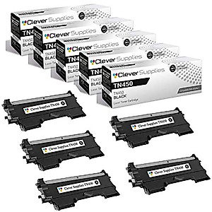 CS Compatible Toner Cartridge Replacement for Brother TN450 TN420 TN-450 TN-420 5 Black