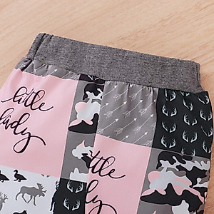 BIRTHDAY SHARK Newborn Girls Outfit Baby Girl Coming Home Outfit Hunting Clothes for Girls (Pink,0-3 Months)