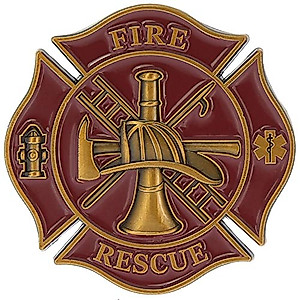 Firefighter Patriotic Challenge Thank You Coin Deluxe