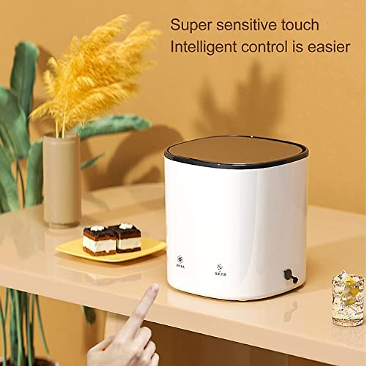 Mini Washing Machine, 4.5L Portable Compact Washer 10 Minutes Automatic Stop Single Tub Washer for Apartment, Camping, RV, Travel Turbine Washers for Laundry, Underwear, Socks Baby Clothes