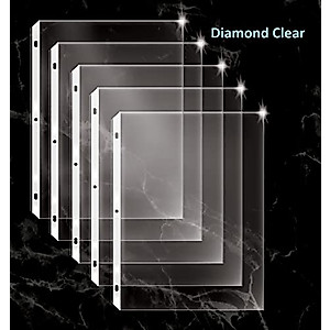 GOLD SEAL 50 Count Diamond Clear Sheet Protectors, Anti Glare Coating, Standard Durable Weight,8.5 x 11", Topload, 50 Pack