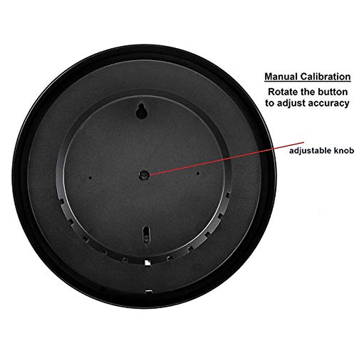 Indoor Outdoor Thermometer Hygrometer, Lirches Outdoor Thermometer Large Numbers, Decorative Outdoor Thermometers for Patio, No Battery Needed Wall Thermometer Round 10" in Diameter