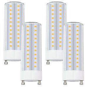 Noobibaba GU24 LED Light Bulb, GU24 T2 Light Bulb 1500lm Warm White 3000K, Spiral mls18guww 18W 23W CFL Light 100W Incandescent Equivalent Replacement 4-Count