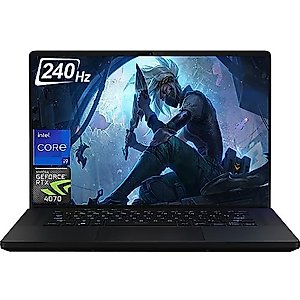 ASUS ROG Zephyrus M16 Gaming Laptop 2023 Newest, 16" QHD 240Hz Display, 13th Gen Intel Core i9 13900H, NVIDIA GeForce RTX 4070, 64GB DDR5 RAM, 2TB SSD, USB Type A&C, Backlit Keyboard, Windows 11 Home