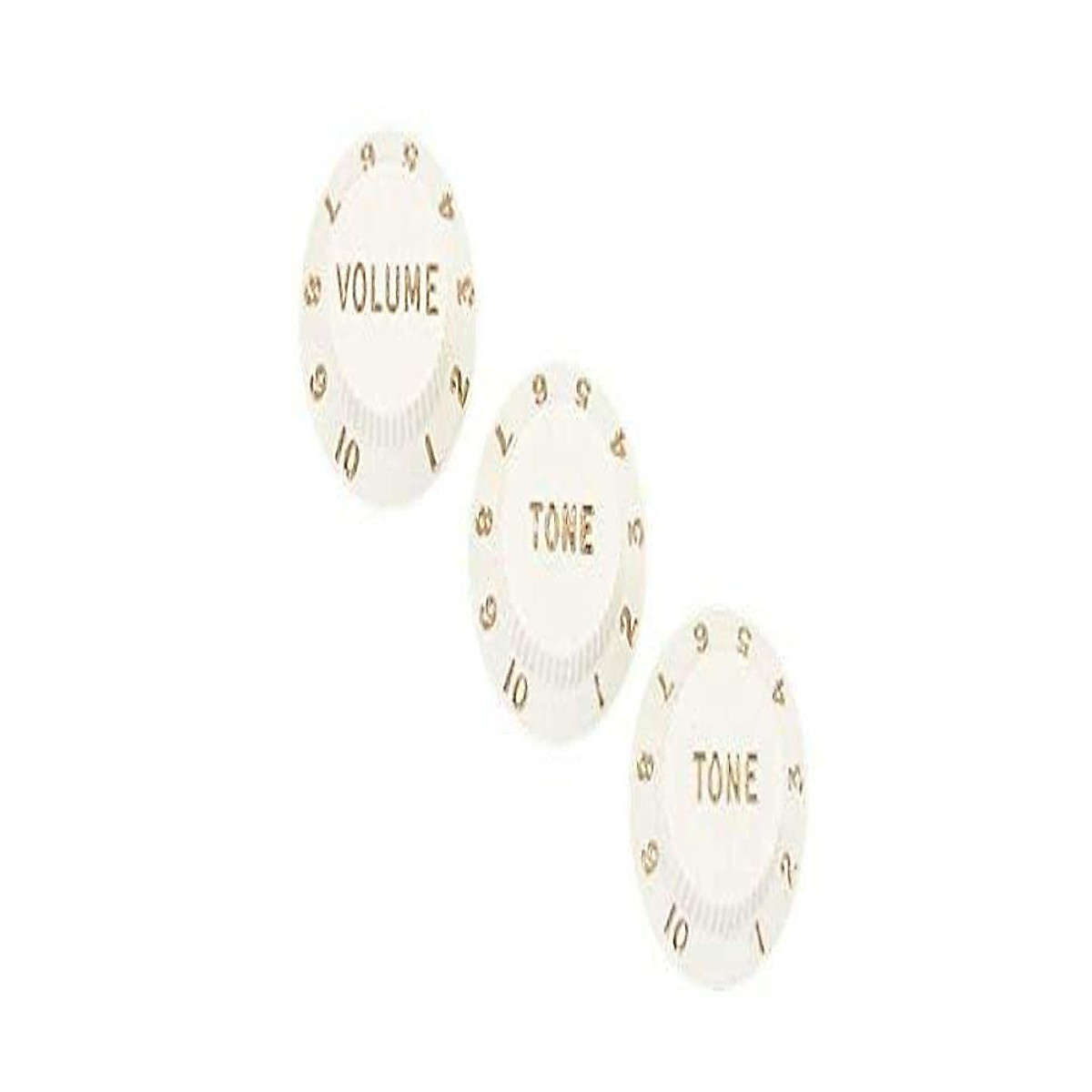 Fender Stratocaster Parchment Knobs - Volume, Tone, Tone (Set of 3)