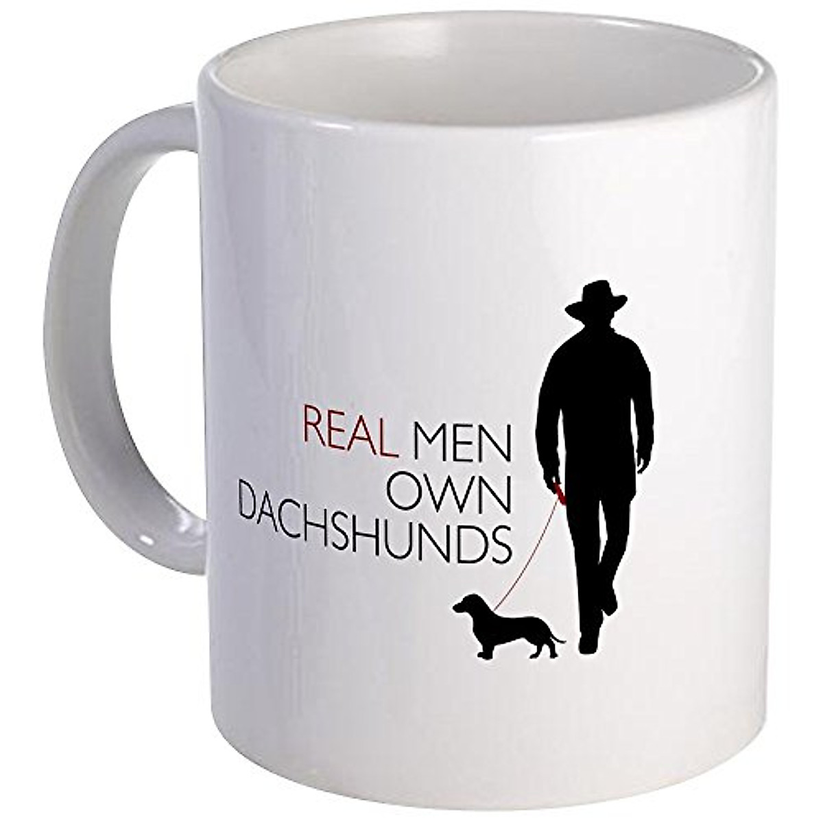 CafePress Real Men Own Dachshunds Mug Ceramic Coffee Mug, Tea Cup 11 oz