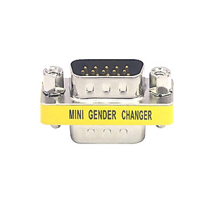 VCE VGA Adapter, Male to Male SVGA Coupler HD15 Mini Gender Changer, VGA Cable Extender, 3-Pack