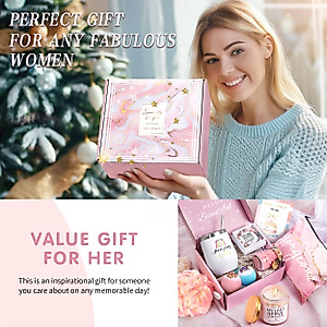 Gifts for Women,Birthday Gifts for Women Friendship,Spa Gifts Basket with Wine Tumbler,Gift Set for Women,Self Care Gift Idea for Mom,Her,Female Friend,Sister,Wife,Unique Gifts for Women