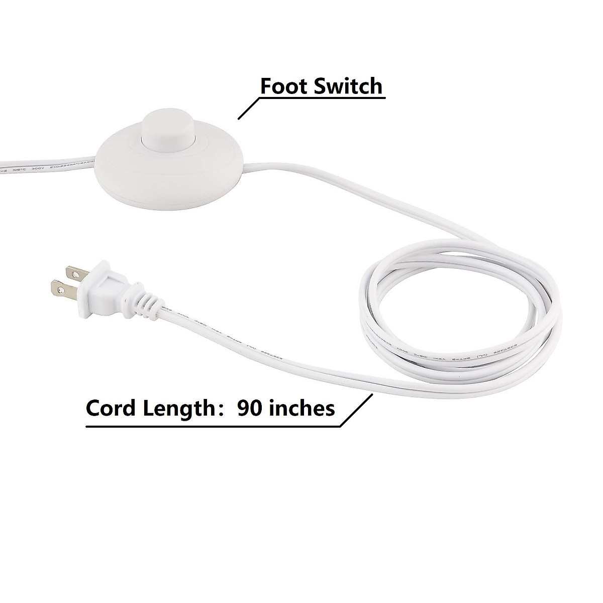 Floor Lamp for Living Room Bedrooms, Contemporary Floor Lamps with White Cloth Fabric Shade, Soft Standing Light Corner Lighting