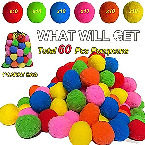 60 Pcs Reusable Water Balls, Reusable Water Balloons for Outdoor Toys and Games, Water Toys for Kids and Adults Boys and Girls - Summer Toys Ball for Pool and Backyard Fun
