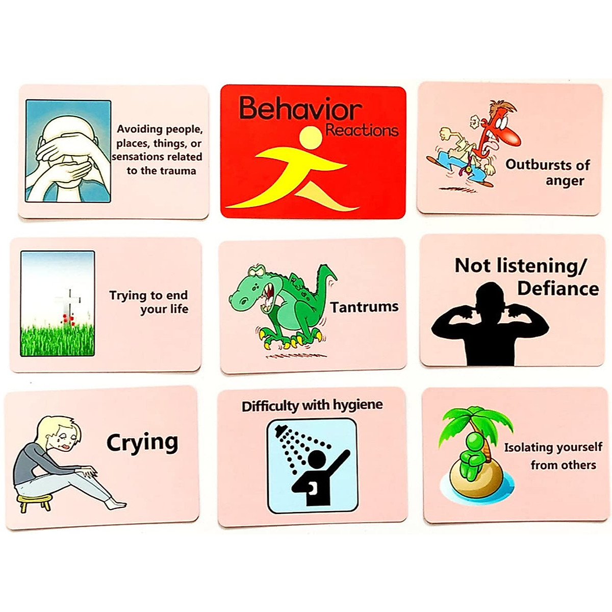 Trauma Reaction Cards for Children & Adolescents