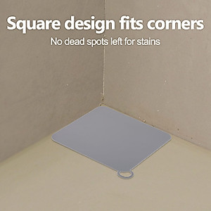 4PCS Shower Drain Cover 5.9 Inch Silicone Floor Drain Cover Silicone Floor Drain Anti-Odor Mat, Bathtub Drain Cover Silicone Kitchen Bathroom Bath Tub for Bathtub Kitchen Laundry Sink Accessories