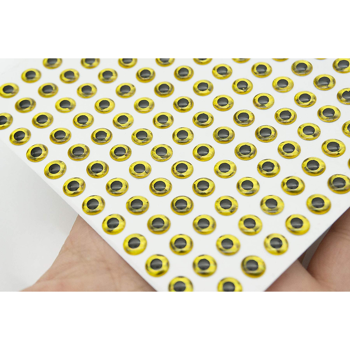 128pcs 13mm Gold 3D Holographic Fishing Lure Eyes 3D Lure Eye 3D Soft Eye 3D Holographic Lure Eye Fly Tying, Jigs, Crafts