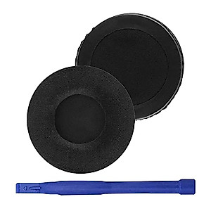 MDR-V700 Replacement Ear Pads Velvet Ear Cushion Earpads Compatible with Technics RP-DH1200 DJ, Sony MDR-V700, Z700, V700DJ, ATH-T2, ATH-PRO700 Headphones (Black/Flannel)