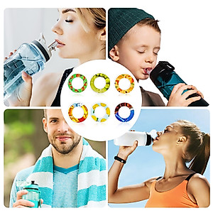 MANMANTAO 7Pcs Water Bottle with Flavor Pods, Fruit Fragrance Pods Water Bottle, Scent Water Cup, Sports Water Cup Suitable for Gym and Outdoor Gift
