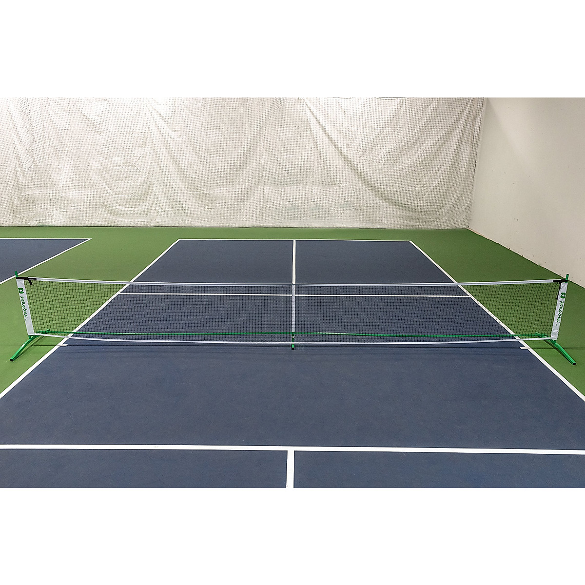 Pickle-Ball, Inc. Diller Pickleball Set with 3.0 Portable Tournament Net and Carry Bag, Diller Paddles, Pickleballs, Rule Sheet (Neon Balls)