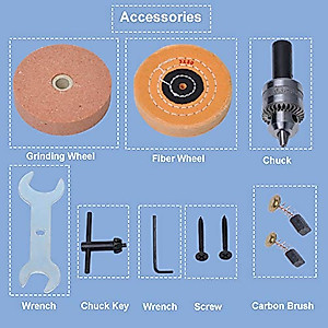 TM-2 Jewelry Rock Polishing Buffer Machine Bench Lathe Polisher Kit Rock Tumbler Gem Tools Grinder 350W 110V