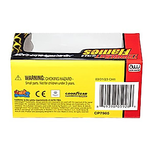 Auto World Thunderjet 1965 VW Beetle (Black w/Yellow Flames) HO Slot Car