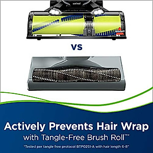 BISSELL 27909 Pet Hair Eraser Turbo Rewind Vacuum, Lightweight, Automatic Cord Rewind, Tangle-Free Brush Roll, Headlights, Powerful Pet Hair Pickup, SmartSeal Allergen System