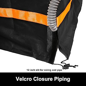 Joyhalo Air Conditioner Covers For Outside 600D Oxford Cloth, Waterproof Air Conditioner Cover, Heavy duty Ac Unit Covers Outdoor With Adjustable Straps And Handles 28 x 28 x 32 Inches Black